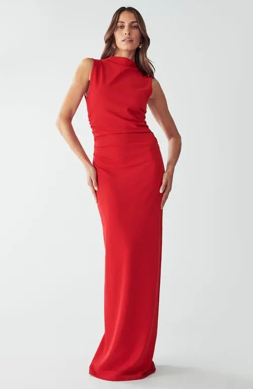 BWLDR Lana Maxi Dress - Red