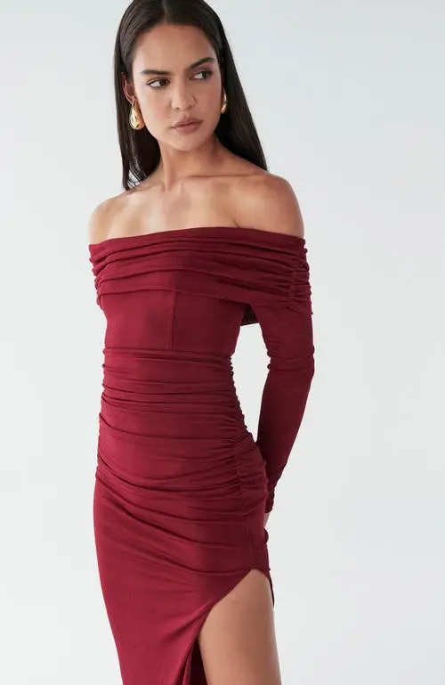 BWLDR Piedra Midi Dress - Burgundy