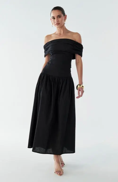 BWLDR Steph Midi Dress - Black