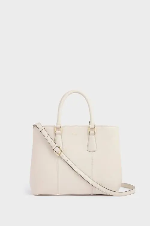 OSPREY LONDON The Adaline Leather Workbag - Dove