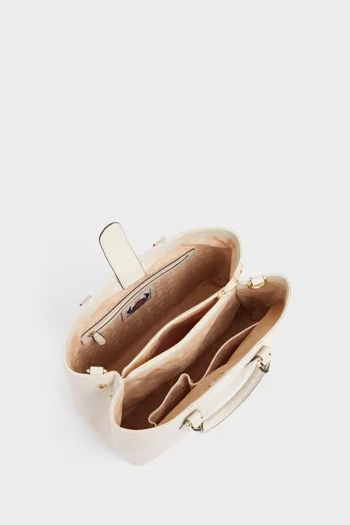 OSPREY LONDON The Adaline Leather Workbag - Dove