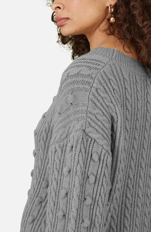 YUMI Cable Knit Tunic Dress