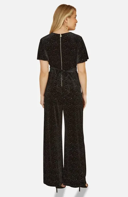 YUMI Sparkle Velvet Jumpsuit