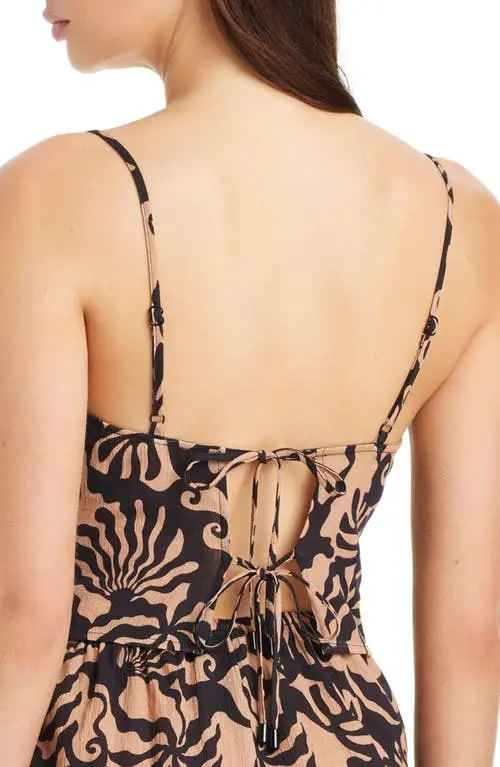 Sanctuary Flyaway Tie Back Crop Cover-up Top