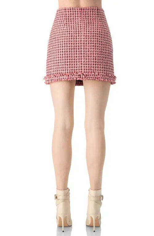 IVONNE Tweed Mini Skirt