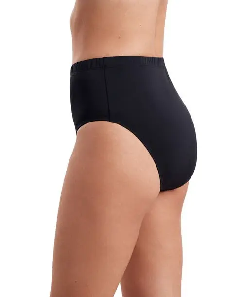 SHAPESOLVER Basic Brief Swimsuit Bottom - Black