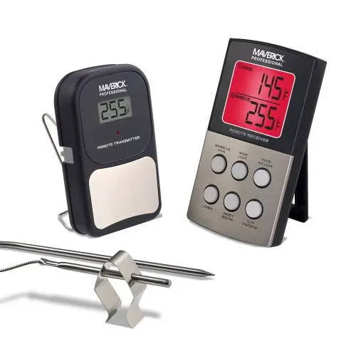 MAVERICK Long Range Wireless Remote Barbeque Thermometer - Black/silver