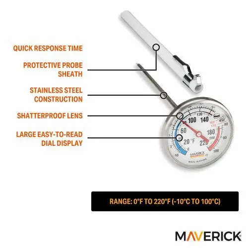 MAVERICK Large Dial Instant Read Thermometer