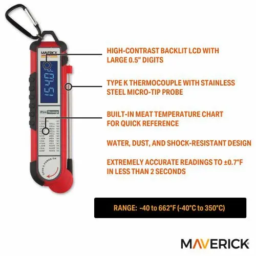 MAVERICK Pro-temp Professional Thermocouple Thermometer