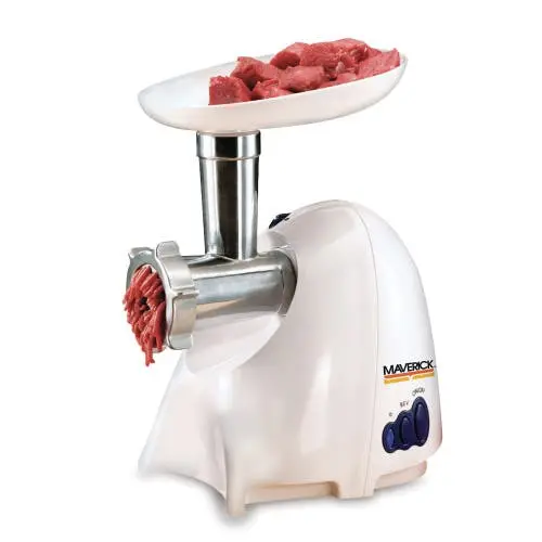 MAVERICK Deluxe 550 Watt Meat Grinder - White