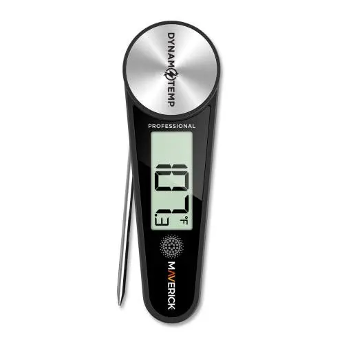 MAVERICK Dynamo Temp Thermocouple Food Thermometer - Black