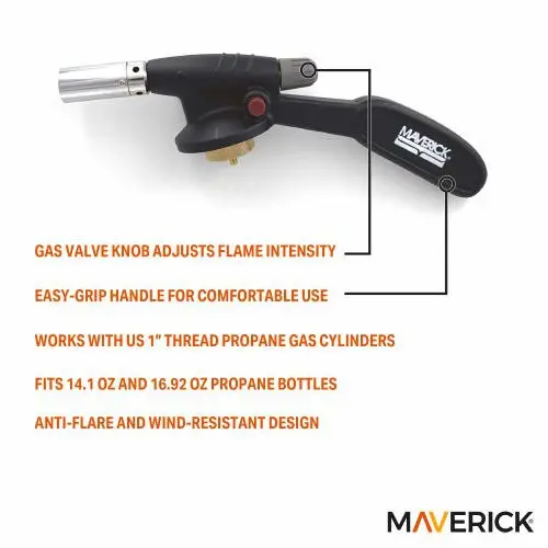 MAVERICK Handheld Propane Barbeque Torch