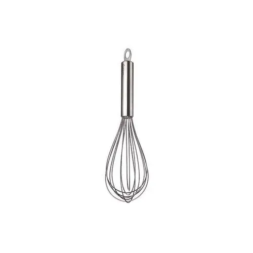 CUISIPRO 8 Inch Stainless Steel Balloon Whisk Ball Solid Handle - Silver