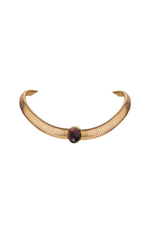 RC RETRO CHIC Gladiator-inspired Necklace - Gold & Red