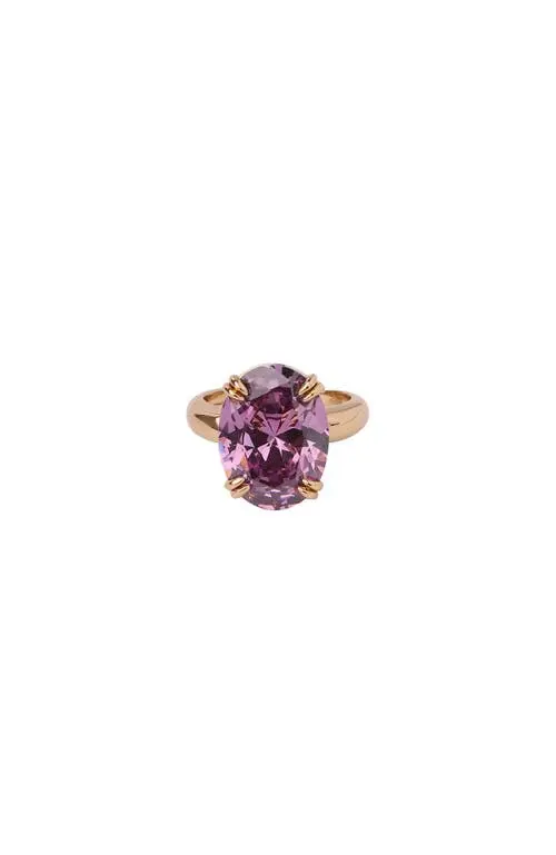 RETRO CHIC Grape Glow Statement Ring