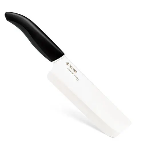 KYOCERA Revolution Ceramic 6 Inch Nakiri Knife - Black