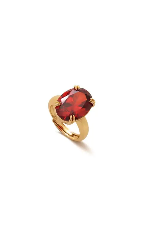 RC RETRO CHIC Cherry Glow Ring - Red & Gold