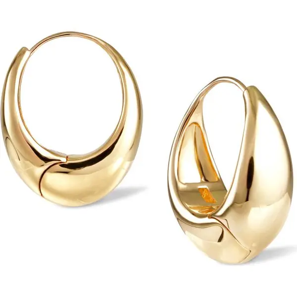 RC RETRO CHIC Drop Hoop Earrings - Gold