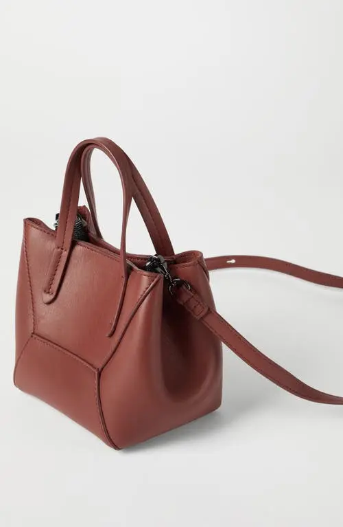 Brunello Cucinelli Calfskin Mini Bc Duo Bag
