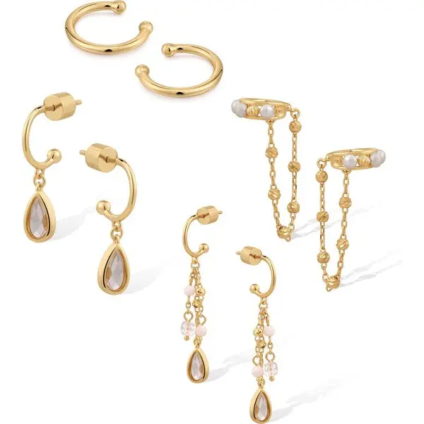 RC RETRO CHIC Aeolian Echo Earrings Set - Gold