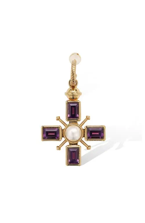 RETRO CHIC Byzantine Cross Dangle Earrings