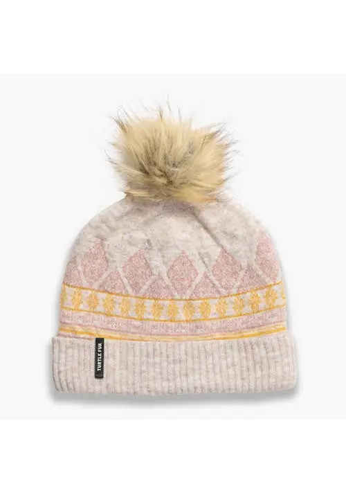 Turtle Fur Ellen Pom Beanie - Oat