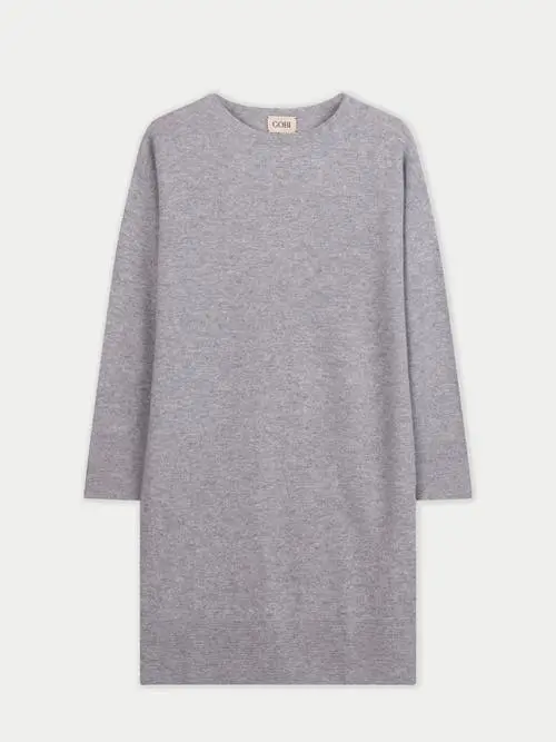 Gobi Cashmere Cashmere Knit C-neck Dress - High Rise