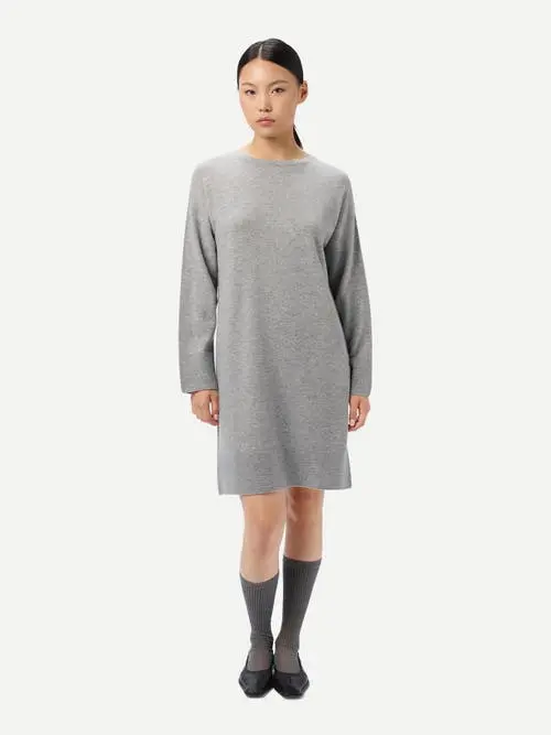 Gobi Cashmere Cashmere Knit C-neck Dress - High Rise