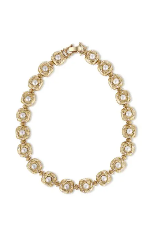 RC RETRO CHIC Canary Necklace - Gold & White