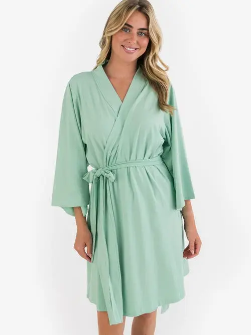 RUFFLEBUTTS Modal Blend Maternity Robe