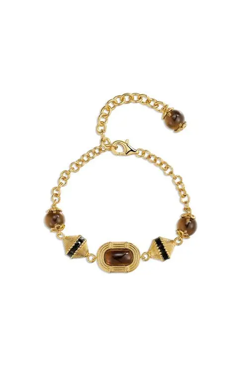 RC RETRO CHIC Roman Night Bracelet - Brown & Gold