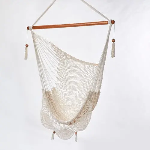 TEN THOUSAND VILLAGES Summer Day Hammock Chair - Ivory