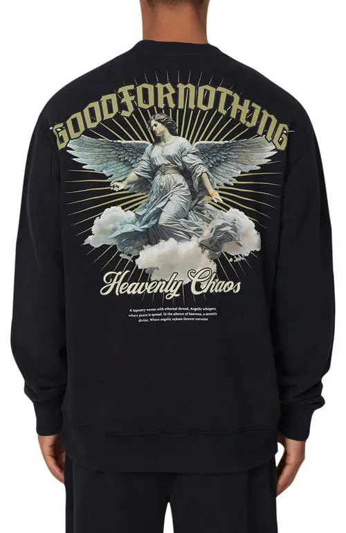GOOD FOR NOTHING Heaven Relaxed Crewneck Sweatshirt