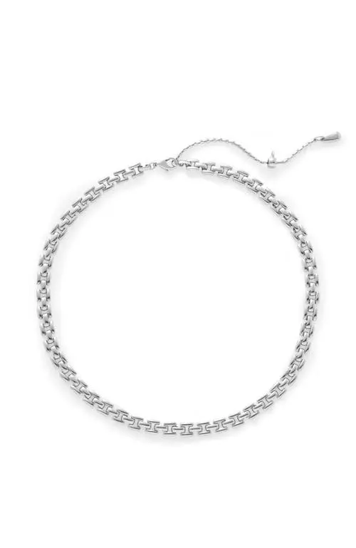 RETRO CHIC Rome Chain Necklace - Silver