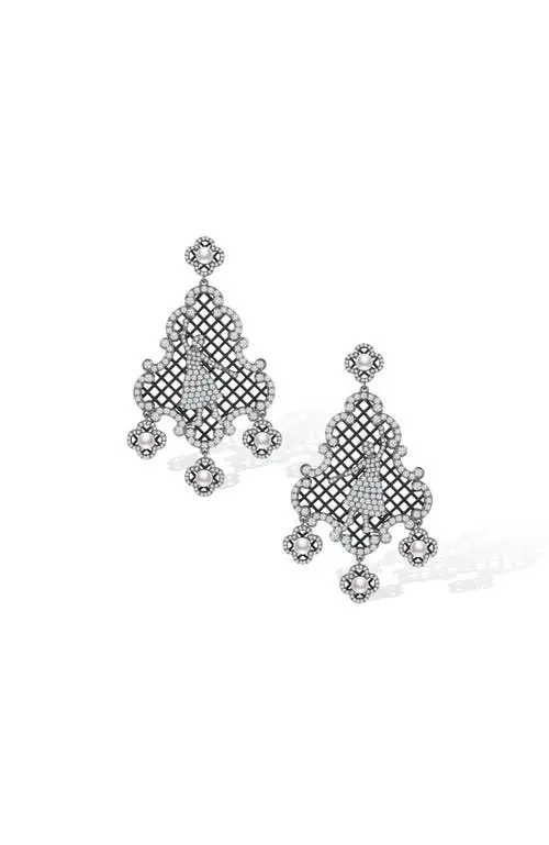 RC RETRO CHIC Nutcracker Dangle Earrings - Sliver