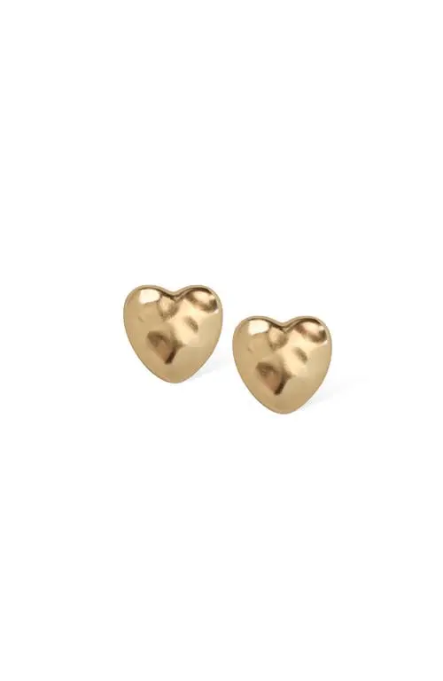 RC RETRO CHIC Heart Of Eden Stud Earrings - Gold