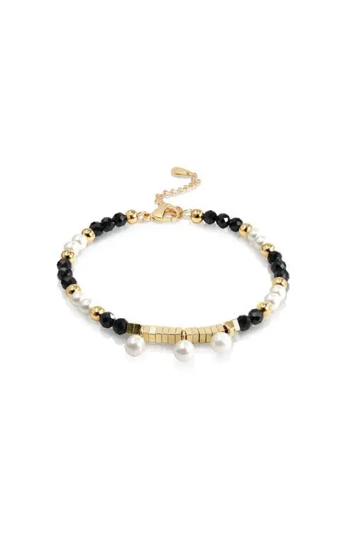 RC RETRO CHIC Poseidon Bracelet - Black & White & Gold