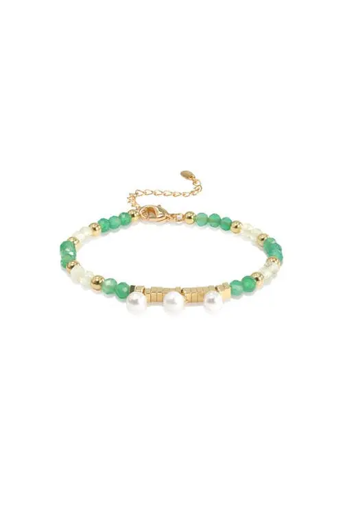 RC RETRO CHIC Poseidon Bracelet - Green & White & Gold