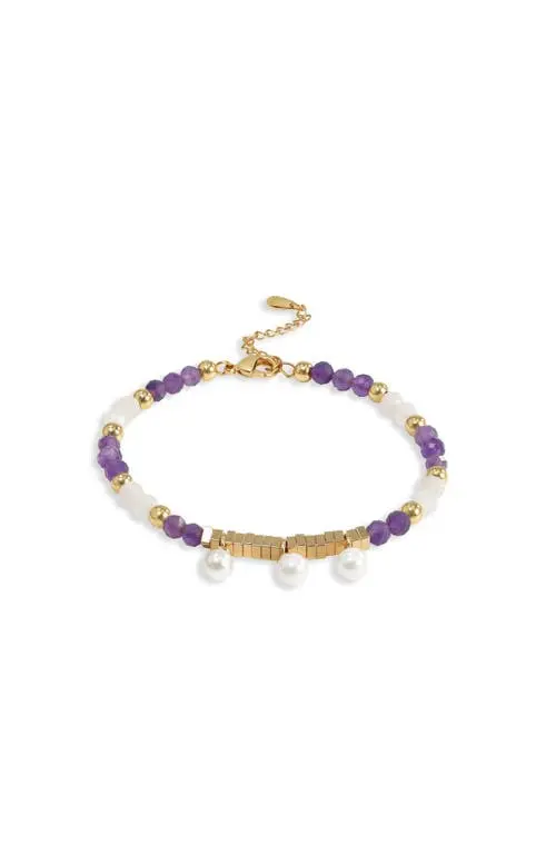 RC RETRO CHIC Poseidon Bracelet - Purple & White & Gold