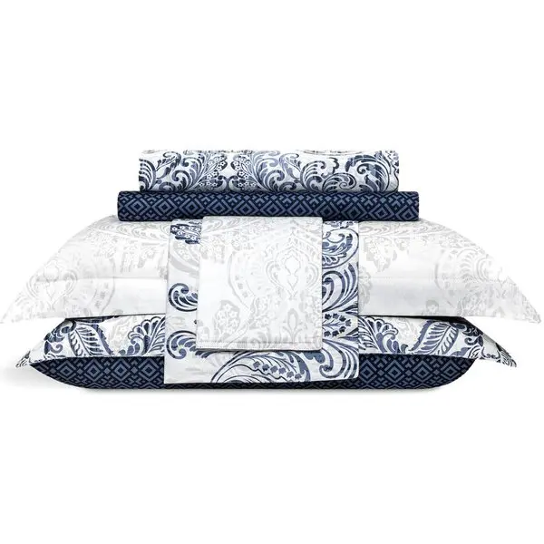 TOGAS Flevoland Fitted Sheet - Blue