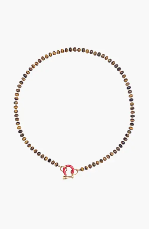 SHOP SPICY DAN Garth Tiger Eye Necklace - Brown