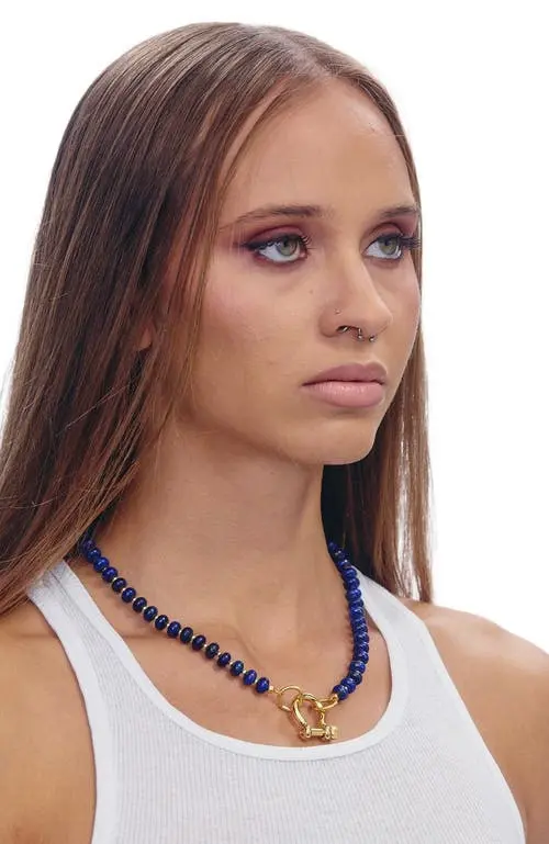 SHOP SPICY DAN Lapis Gold Plated Necklace - Blue
