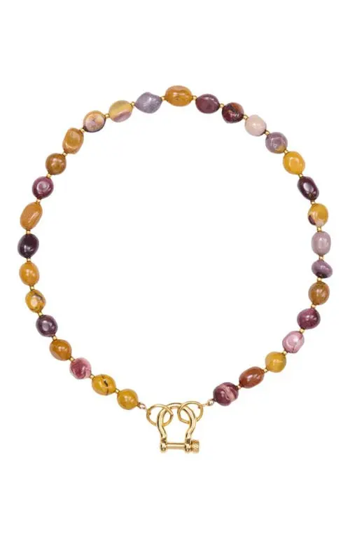 SHOP SPICY DAN Pebble Mookaite Necklace - Multicolor