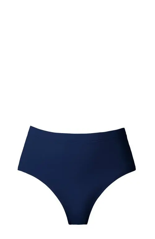 SHAPESOLVER Brief Swimsuit Bottom - New Navy Blue