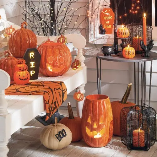 TAG Trick Or Treat Coffin Led Decorhalloween Indoor Sculpture