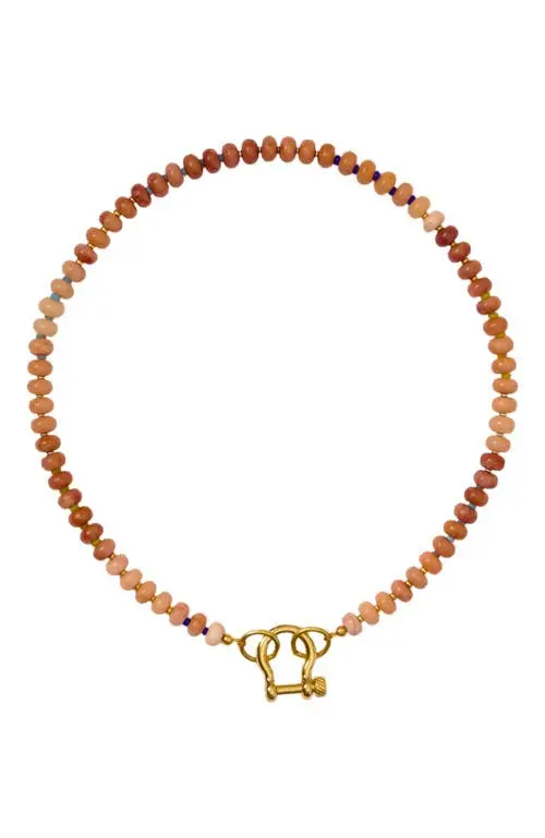 SHOP SPICY DAN Bevo Gender Inclusive Quartz Necklace - Peach