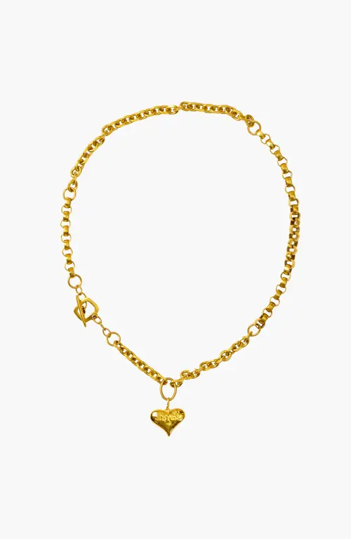 SHOP SPICY DAN Tito Antique Heart Pendant Necklace - Gold