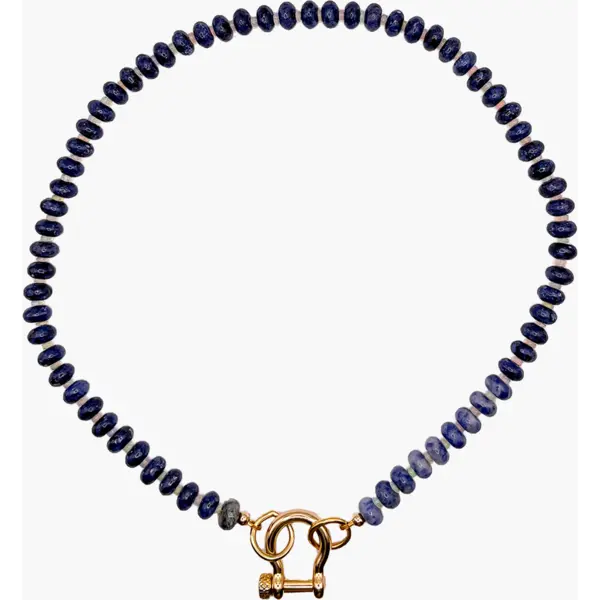 SHOP SPICY DAN Sodalite And Opal Beaded Necklace - Blue
