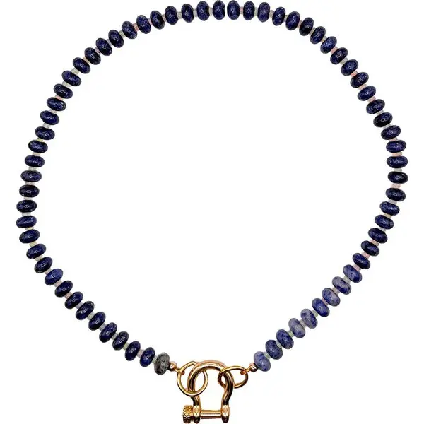 SHOP SPICY DAN Sodalite And Opal Beaded Necklace - Blue