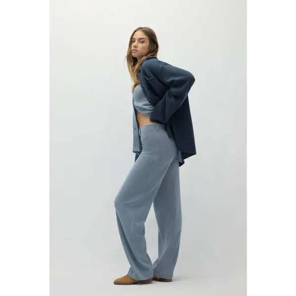 Naked Cashmere Naples Cashmere Wide Leg Pants - Stonewash